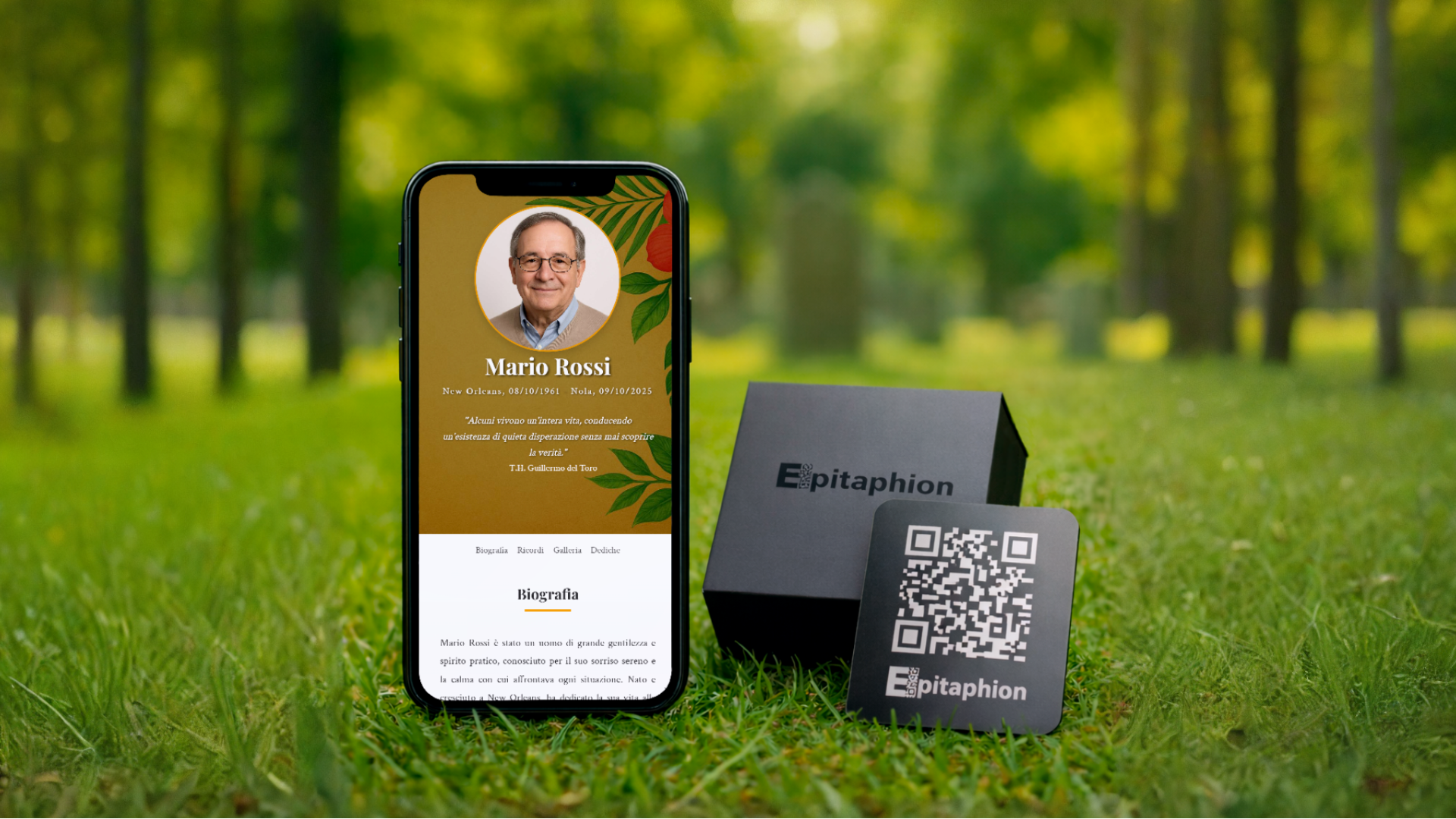 Epitaphion - QR Memorial Plaques & Digital Tributes